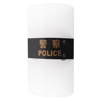 China Transparent PC Material Police Riot Shield , Handhold Law Enforcement Shield for sale