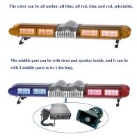 China Amber Warning Police LED Light Bar Multi Flash Mode With Siren And Speaker for sale