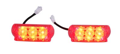 China Emergency 3W Red Police LED Light Head / LED Mini Warning Light Head for sale