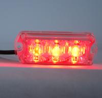 China Emergency 3W Red Police LED Light Head / LED Mini Warning Light Head for sale