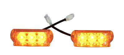 China Amber Warning Police Grill Lights 3W , LED Warning Dash Head Light for sale