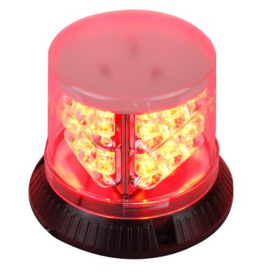 China 3W LED Red Emergency Vehicle Beacon Light Weatherproof With 6 Flash Mode for sale