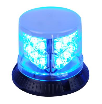 China Powerful Blue Police Beacon Light , PC Shell LED Warning Beacons For Vehicles for sale