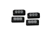 China 1 Watt Blue & RED Warning Police LED Light Head Surface Mount For Motorcycle for sale