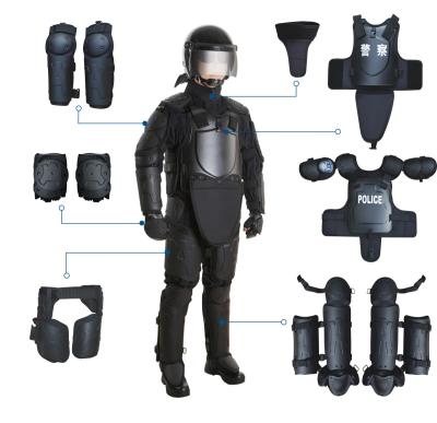 China Impact Resist PC Back Armor For Riot Control , Body Protection Anti Riot Gear for sale