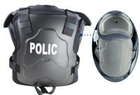 China Police Military FBF Chest & Back Riot Body Armor With Crotch Protection for sale