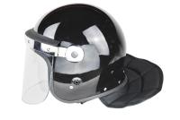 China Police Flat Visor Anti Riot Helmet / Combat Helmet With Face Shield Chin Protector for sale