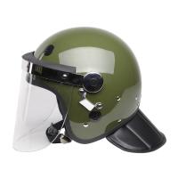 China Olive Green Anti Riot Helmet with Gas Mask Hook for South America Police & Army FBK for sale
