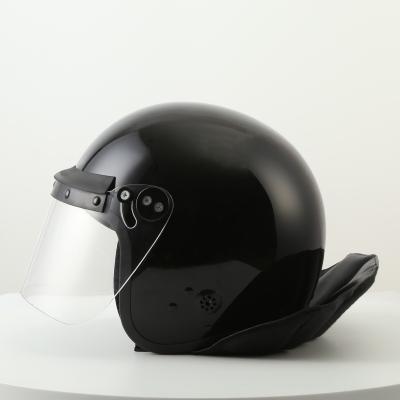 China Black Anti Riot Helmet With Face Shield Short Visor For Russian Police and Army for sale
