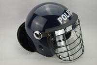 China Police Security Anti Riot Helmet Adjustable Size With Face Shield Steel Fence for sale