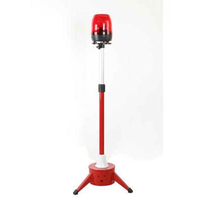 China Red Round LED Pole Police Beacon Light Height Adjustable for Road Warning for sale