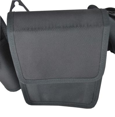 China Black Oxford Police Duty Belt With Pouches , Law Enforcement Duty Belts for sale