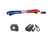 China Emergency Strobe Police LED Light Bar Roof Mounted With Speaker And Sirens for sale