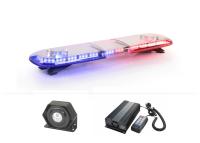 China 3W Emergency Vehicle Police LED Light Bar Built In Loudspeaker And Amplifier for sale