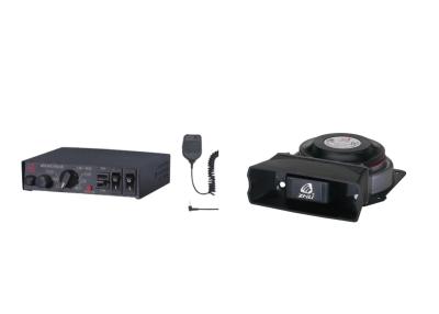China 5 Tones Police Electronic Police Siren Amplifier Siren Alarm With 100W Flat Speaker for sale