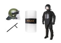 China Tactical Riot Control Gear , Anti Riot Equipment Body Armor With Helmet for sale