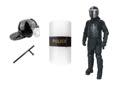 China Black Anti Riot Helmet With Face Shield Short Visor For Russian Police and Army for sale