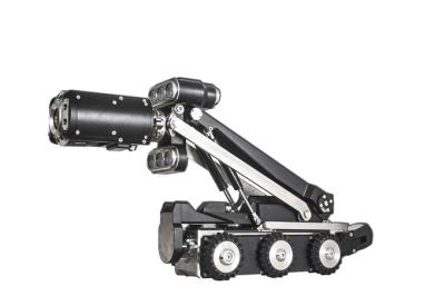 China Wifi CCTV Pipe Inspection Equipment , CCTV Inspection Robot With Pan & Rotate Camera for sale