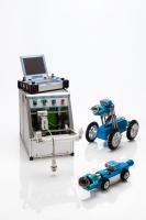 China Sewer Drain CCTV Pipe Inspection Equipment Crawler Systrem With Rotate Camera for sale