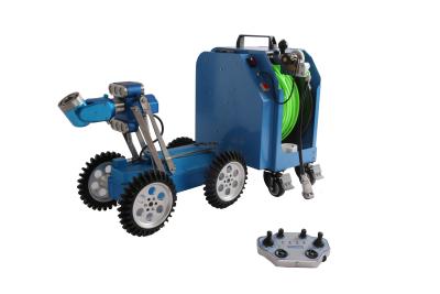 China 120m CCTV Pipe Inspection Equipment Manual Drum Remote Control With Laptop for sale