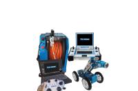 China Manual CCTV Pipe Inspection Equipment With Intelligent 4 Wheel Driving Carrying Platform for sale