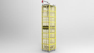 China Reciprocating Continuous Vertical Conveyor System for Beverage Packaging with 12-Month Warranty and 60-Day Delivery for sale