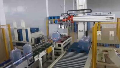 China Barreled Water Case Packer Machine - 30 Boxes/Min Capacity, 20KW Power for 5L+ Container Packaging for sale