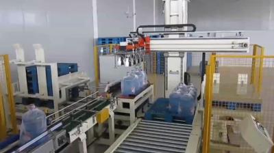 China Single Column Pouch Case Packing Machine 100NL/Min 20KW - Automated Packaging System for Large Containers for sale