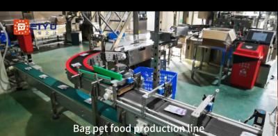 China Custom Bagged Pet Food Packaging Machine System 80-320 Bags/Minute with 12 Month Warranty for sale