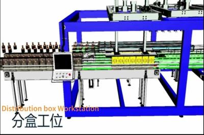 China Compact Liquor Gift Box Case Packer Machine 8-35 BPM Capacity for Beverage Production Lines for sale