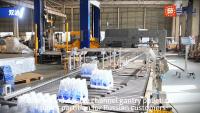 China High-Speed Dual Channel Gantry Palletizer with Paper Partition - 60-80 Boxes/Minute, 35KW Power, Custom Industrial Automation for sale