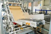 China Side-Push Wrap Around Carton Packer for Tetra Pak 1L Dairy - 35-100 Packs/Min, 30KW Power, 11000Kg Weight for sale