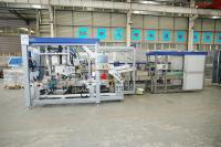 China Side-Push Wrap Around Carton Packer for Tetra Pak 1L Dairy - 35-100 Packs/Min, 30KW Power, 11000Kg Weight for sale
