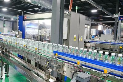 China 60,000 BPH Bottle Conveyor System with SUS304 Construction and PLC Control for Water Production Lines for sale