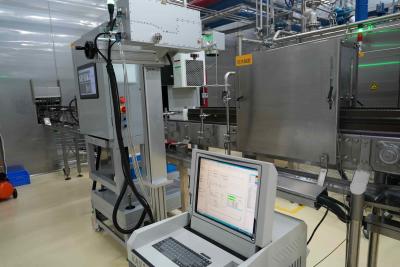 China Bottle Cap Liquid Level Inkjet Printer Inspection Machine for 18,000 BPH Beverage Lines with ±0.1mm Accuracy for sale