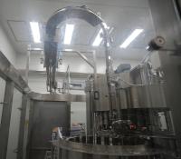 China High Speed PLC Controlled Cap Washer 1500 Caps Per Minute for Bottled Water Production Lines for sale