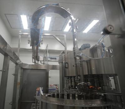China High Speed PLC Controlled Cap Washer 1500 Caps Per Minute for Bottled Water Production Lines for sale