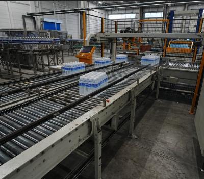 China Automated Case Packing Conveyor 42000 BPH Bottled Water Production Line Stainless Steel for sale