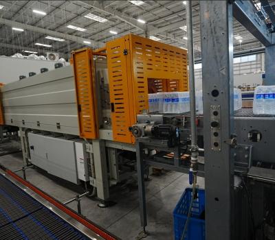 China PE/POF Shrink Film Wrapper for Bottled Water 60-120 Packs per Minute with 15-50µm Film Compatibility for sale