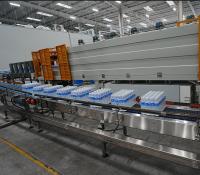 China PLC Control Water Bottle Bundling Machine For Beverage Industry for sale