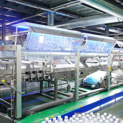 China Paper Tray Heat Shrink Film Packaging Machine 60 Packs/Min 380V 70kW For Bottle Wrapping for sale