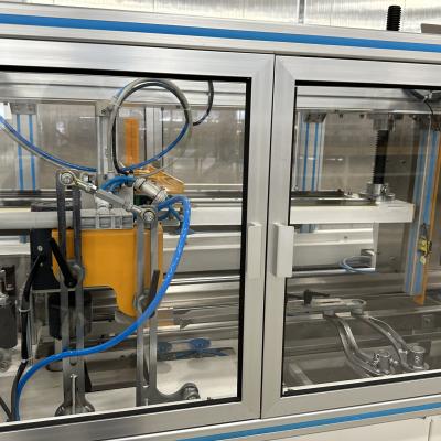 China Paper Egg Tray Case Packing Machine 16-18 Boxes/Min with 7900mm Length Automated Carton Wrapper for sale