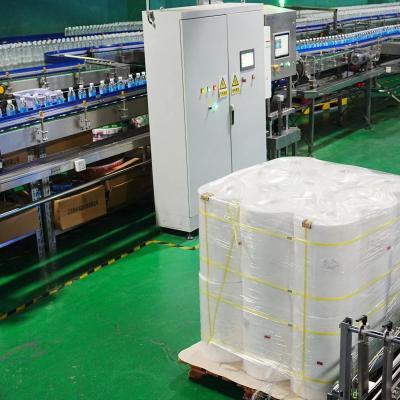China 24000bph Full Automatic Mineral Water Packaging Line with Hot Melt Labeling and Secondary Packaging for sale