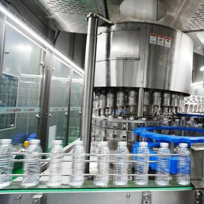 China 60000 BPH High Temperature Filling Bottled Water Production Line 100-2000ml Soda Water for sale