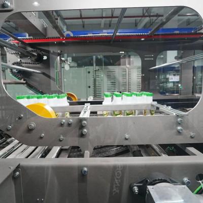China Fully Automatic 100g-3kg Wrap Around Case Packer with 80 Packs/Minute Capacity and 15850mm Length for sale