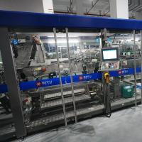China Chain Type Case Packer 18 Cartons/min PLC Touch Screen Bottle Shortage Alarm Automatic Paper Caser for sale