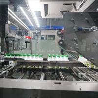 China Fully Automatic Drop Type Wrap Around Case Packer with Mechanical Stretch for Chemical Industry for sale