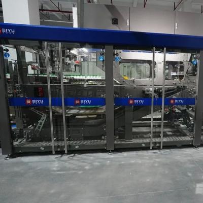 China Fully Automatic Wrap Around Case Packer 80 Packs Per Minute Side Feed for Bottles Cans for sale