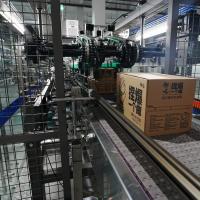 China Automatic Wrap Around Carton Case Packer 25 Cases per Minute Stainless Steel 304 AC 380V for sale