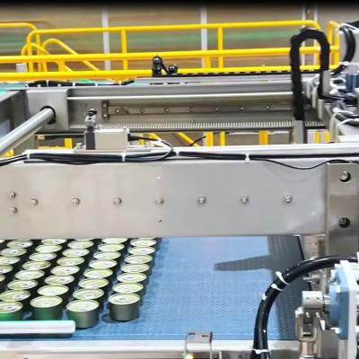 China Fully Automatic Canned Food Production Line with 400 CPM Capacity and Retort Sterilization for Seafood Processing for sale